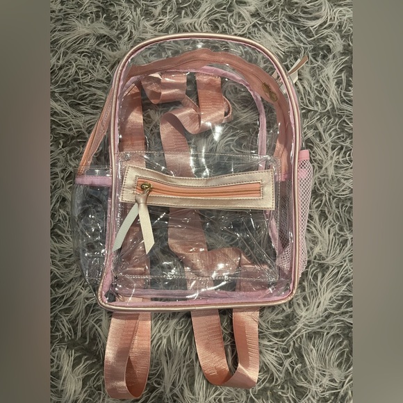 Accessories | Clear Jelly Backpack With Rose Gold | Poshmark